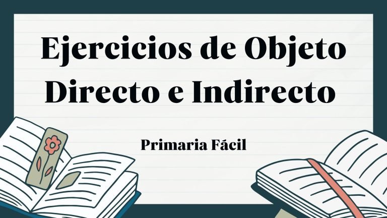 Ejercicios Objeto Directo e Indirecto - DOMINA LA GRAMÁTICA 🌟
